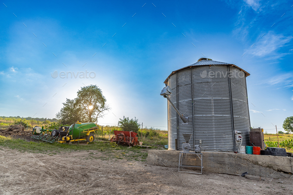 Large storage silo Stock Photo by grafvision | PhotoDune