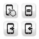 Smartphone / Mobile or Cell Phone Buttons Set, Vectors | GraphicRiver