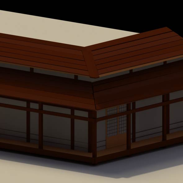 Low Poly Traditional Japanese House 2 by berkerdag | 3DOcean