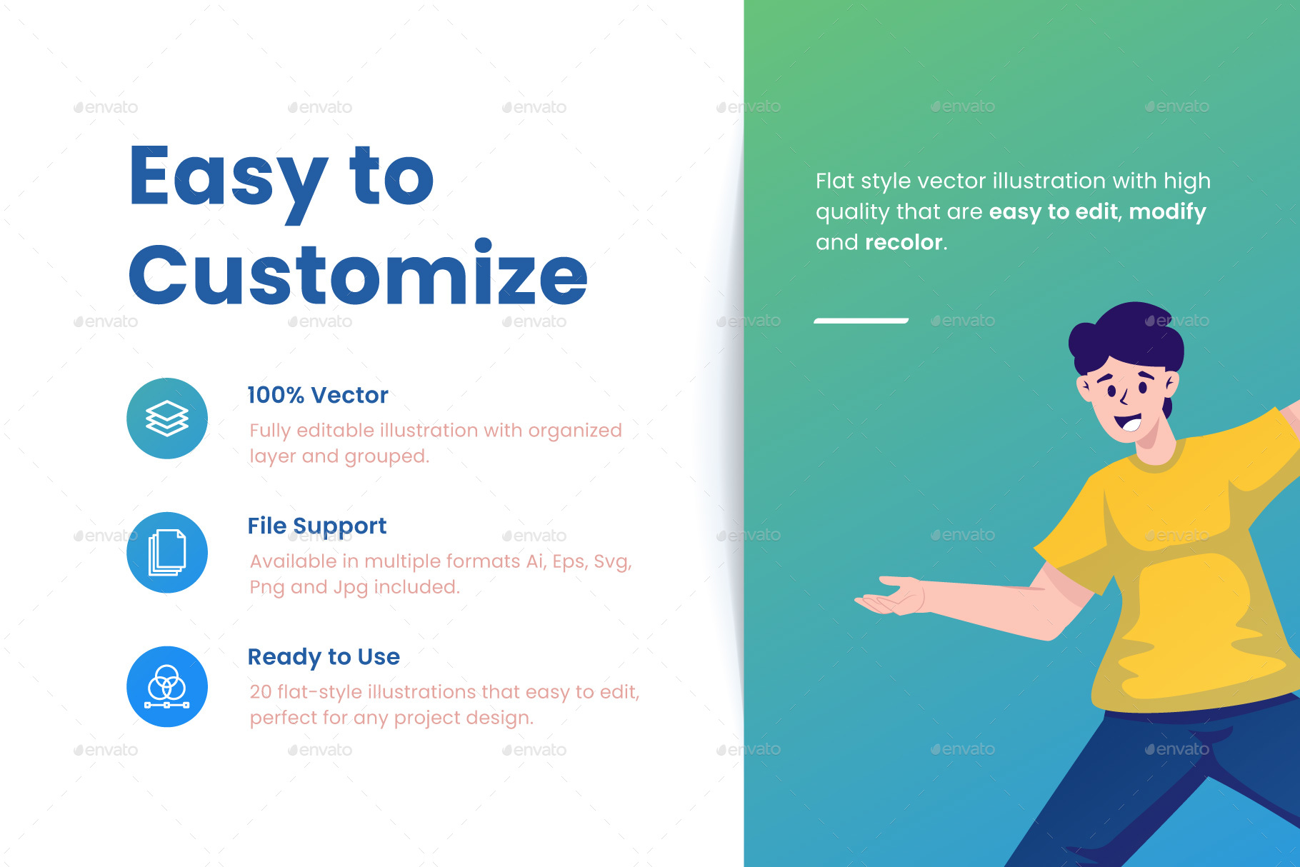 Free-time Activities Vector Illustrations, Vectors | GraphicRiver