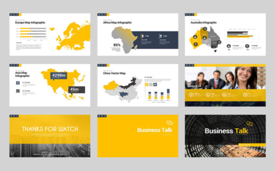 Business Talk PowerPoint Templates, Presentation Templates | GraphicRiver