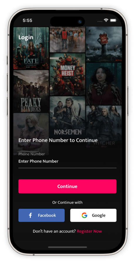 Movie Series Video Streaming App Template In React Native Cli Netflix Clone Template By