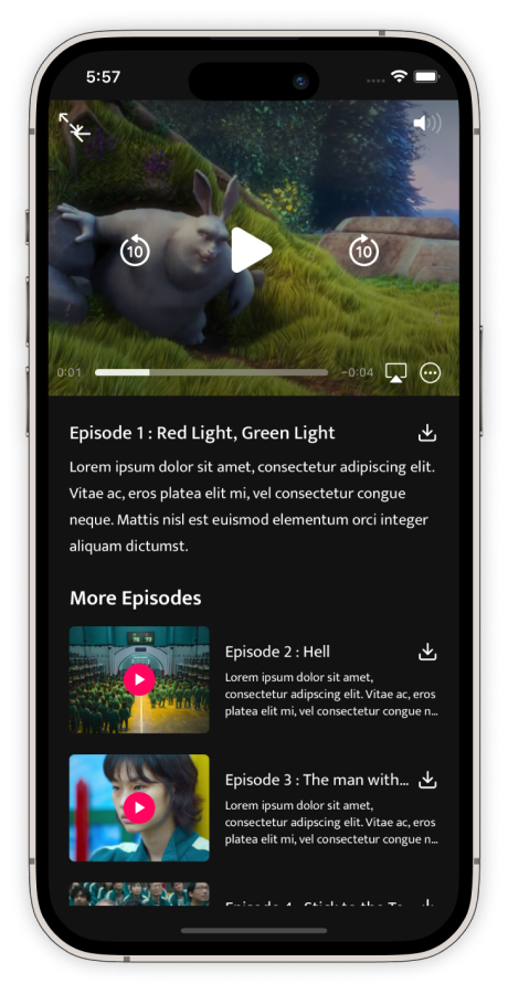Movie Series Video Streaming App Template In React Native Cli Netflix Clone Template By