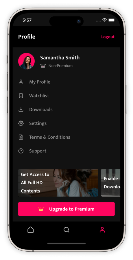 Movie Series Video Streaming App Template in React Native CLI | NetFlix ...