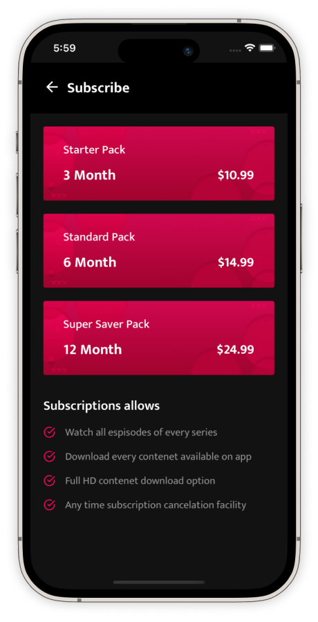Movie Series Video Streaming App Template In React Native Cli Netflix Clone Template By