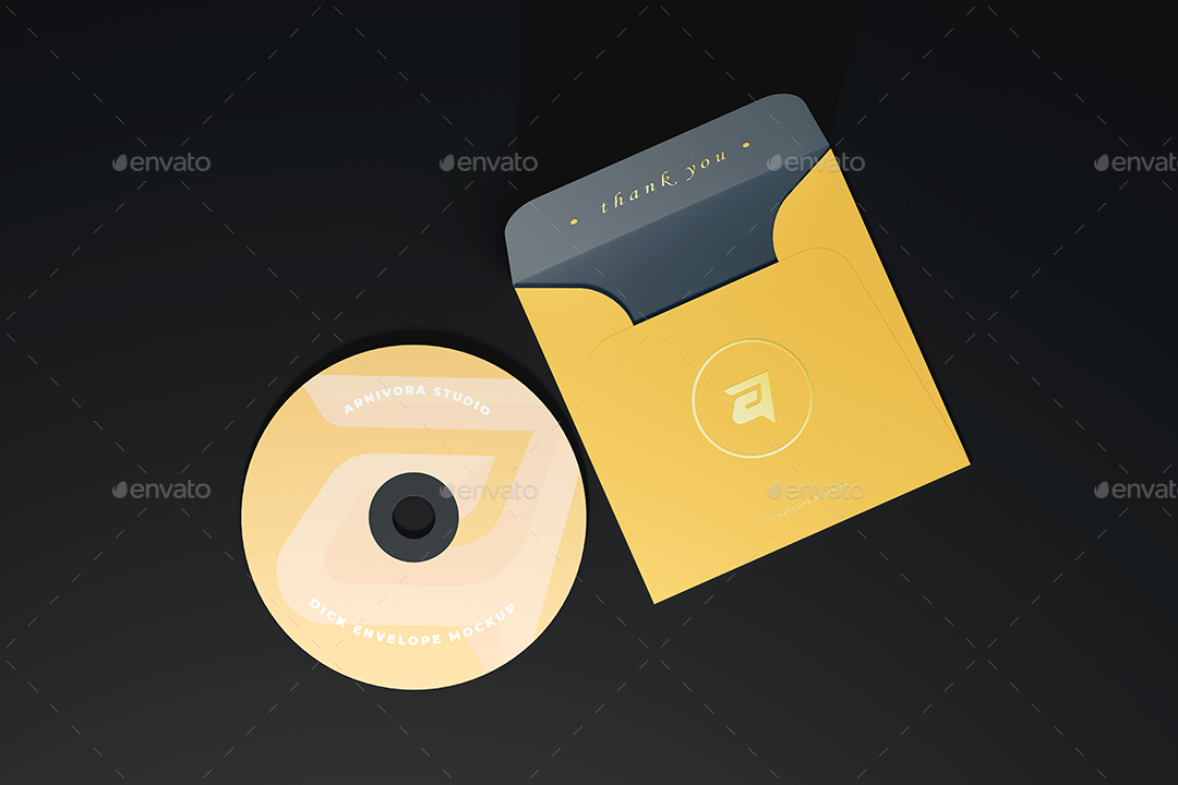 Disc Envelope Mockup, Graphics | GraphicRiver