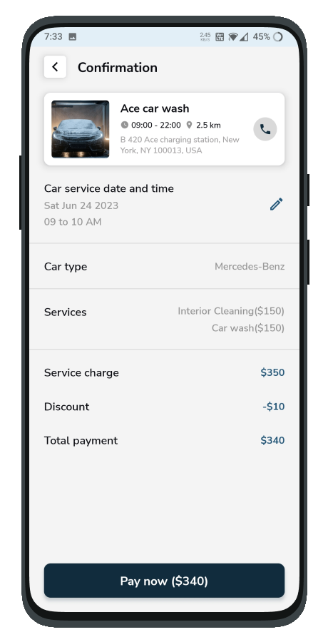 Car Service Appointment Booking App Template in React Native | Multi ...