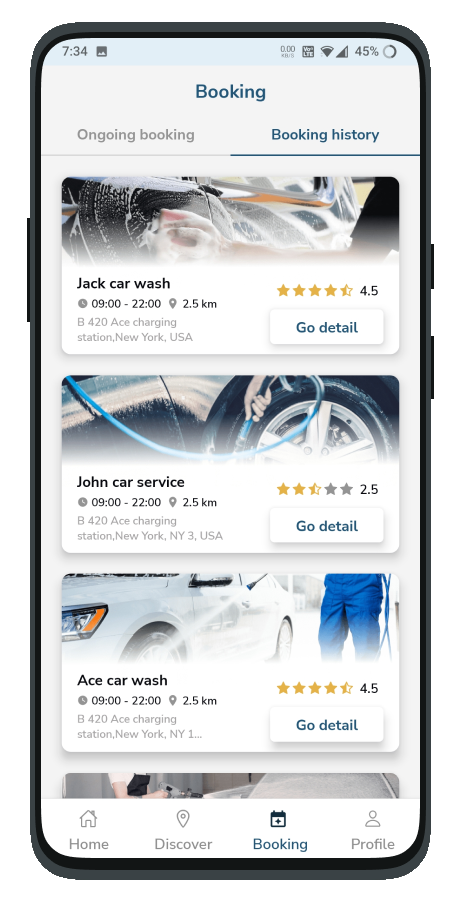 Car Service Appointment Booking App Template in React Native | Multi Language | SuperShine by ...