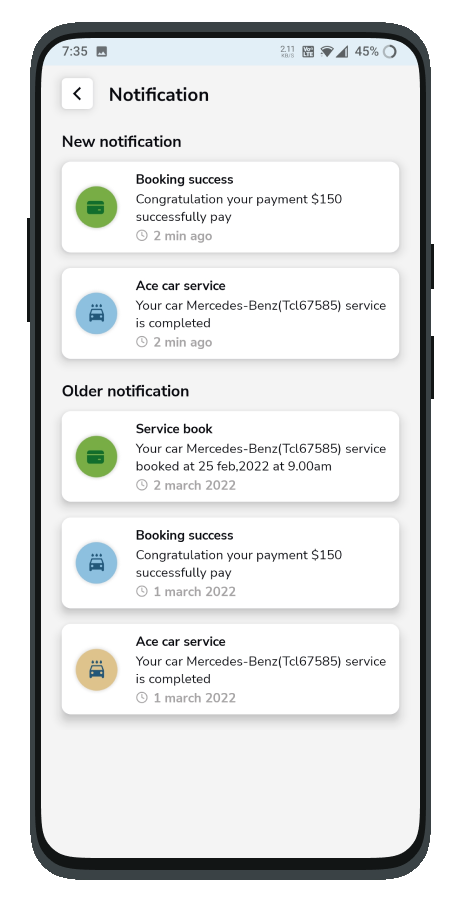 Car Service Appointment Booking App Template in React Native | Multi Language | SuperShine by ...