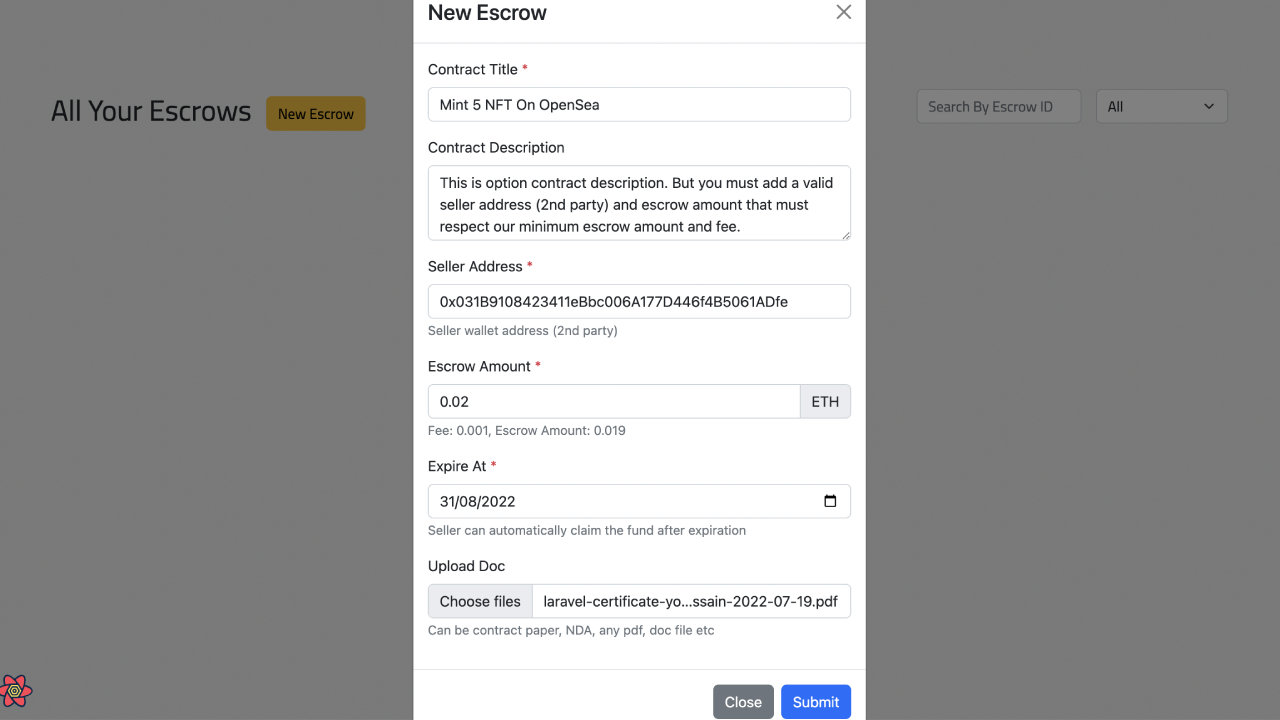 Crypto Escrow - Decentralised Web3 Escrow Platform by Thesoftaxis ...