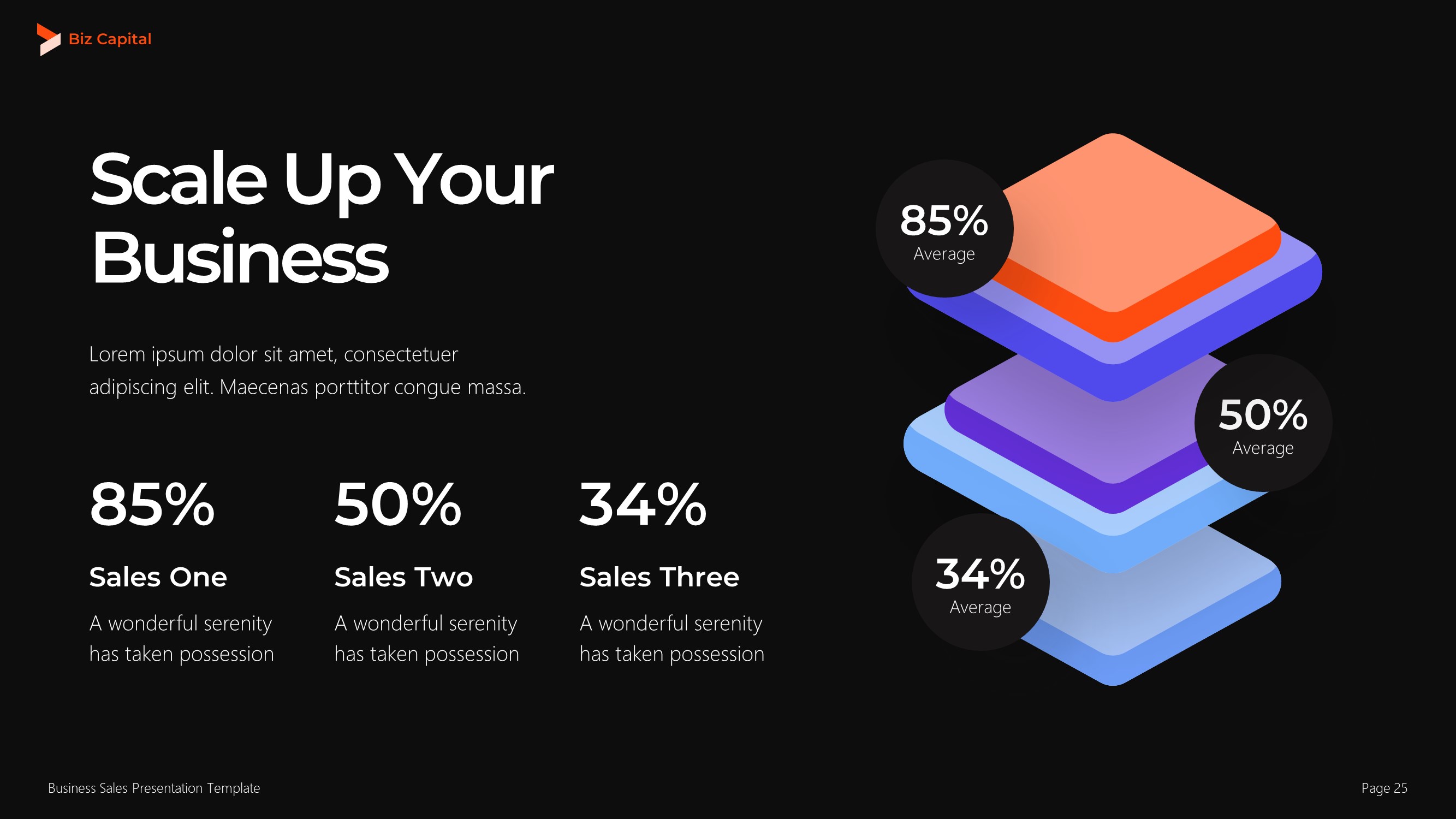 Biz Capital Business Sales Presentation PowerPoint Template ...