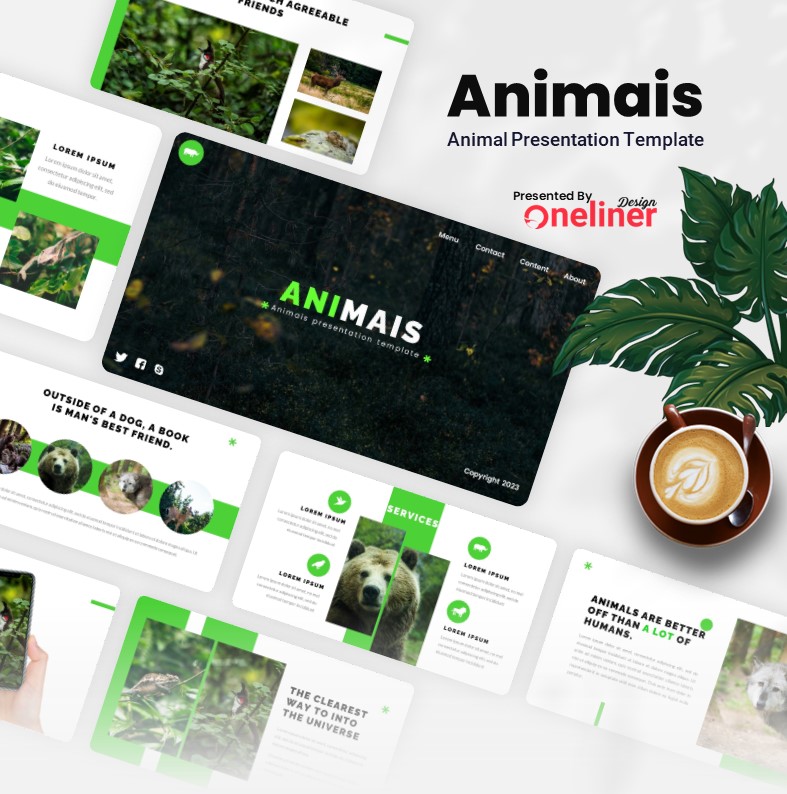 Animais - Animal Rescue and Crowdfunding Google Slides Template ...