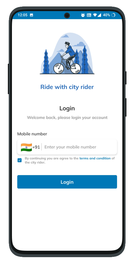 Bicycle Rental App Template in React Native | CityRider | Multi ...