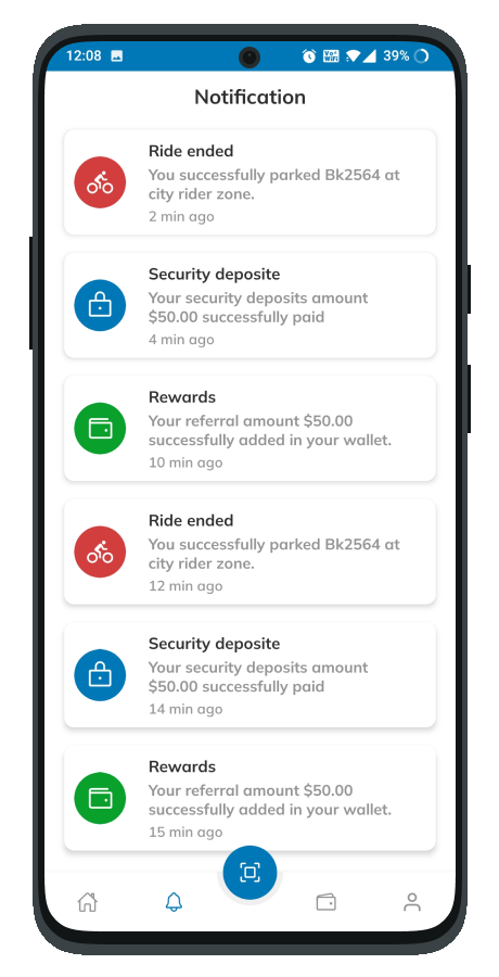 Bicycle Rental App Template in React Native | CityRider | Multi ...