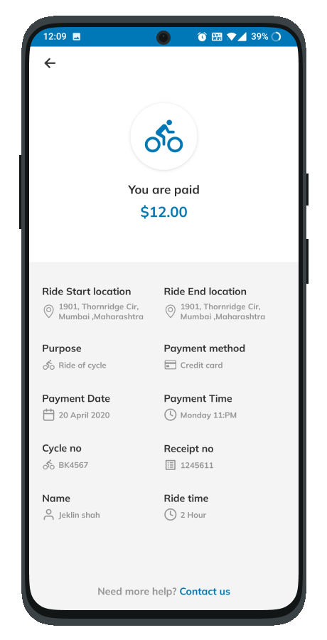 Bicycle Rental App Template in React Native | CityRider | Multi ...
