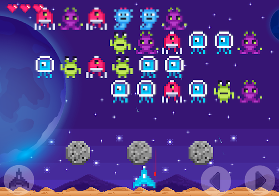Galaxian - HTML5 Game,Construct 3 by EyeQStudio | CodeCanyon