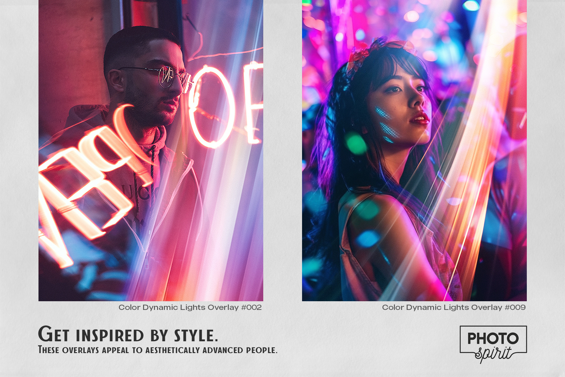 25 Color Dynamic Lights Effect Photo Overlays, Add-ons | GraphicRiver