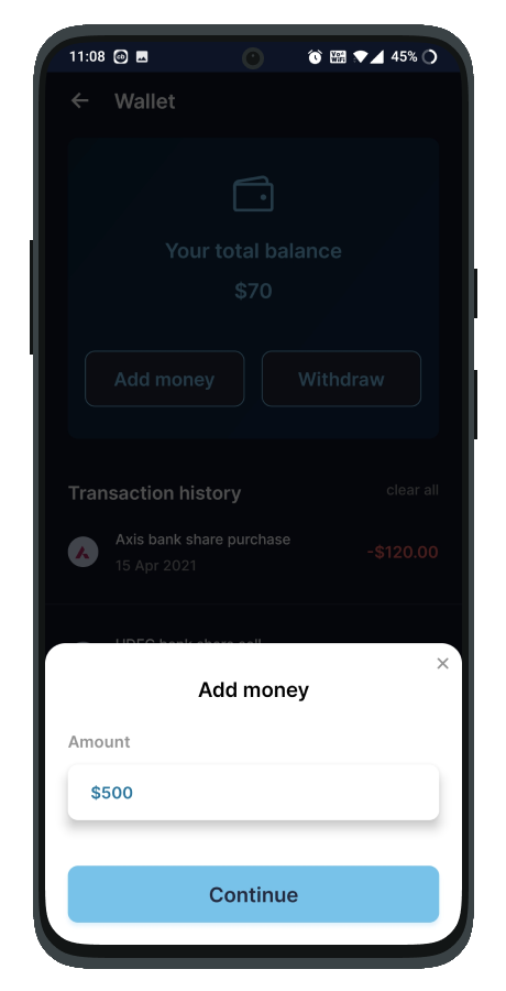Stock And Mutual Fund Investment App Template In React Native Multi Language By Camelcasetechnology