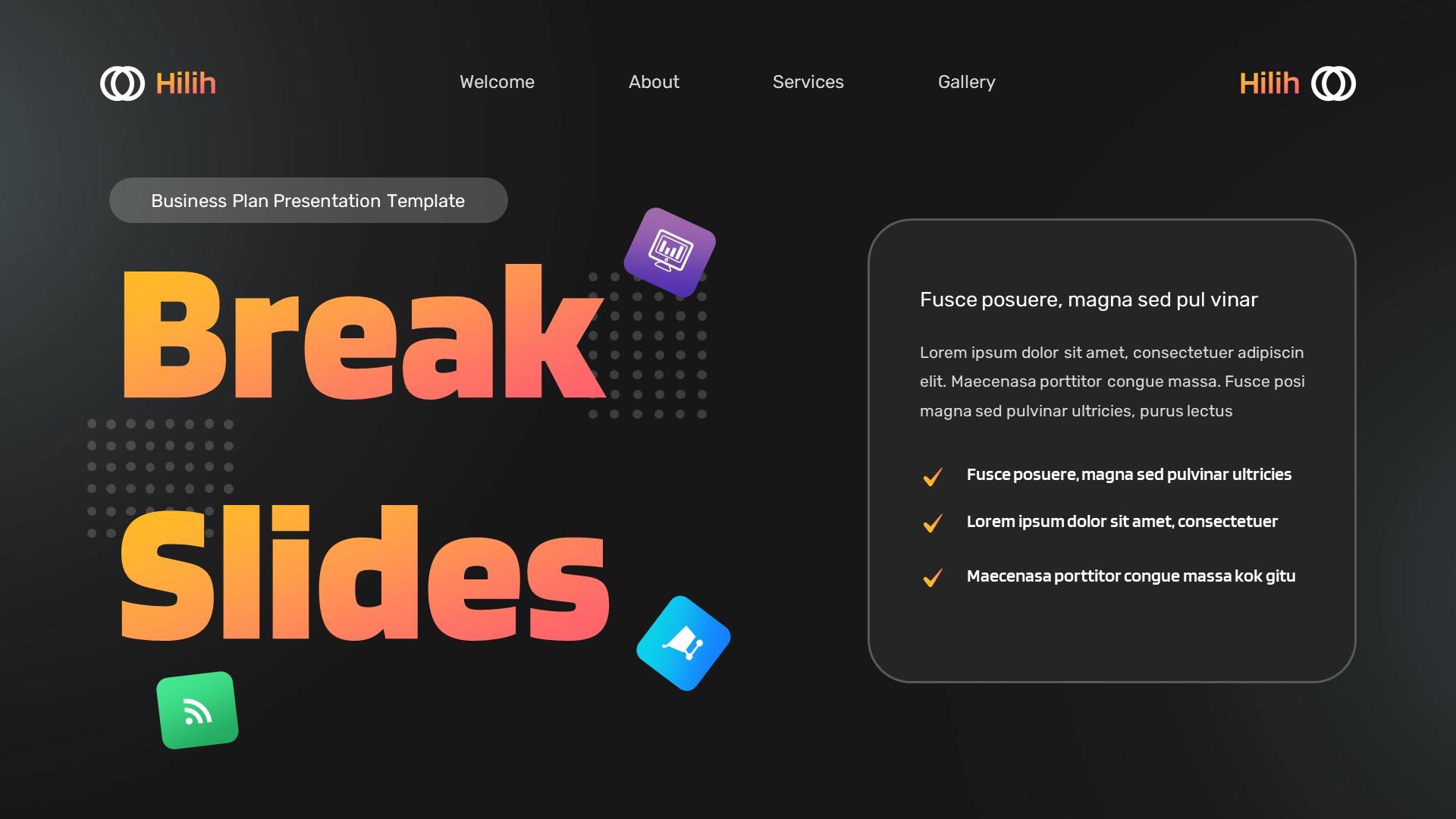 Hilih - Business Plan Powerpoint Template, Presentation Templates ...