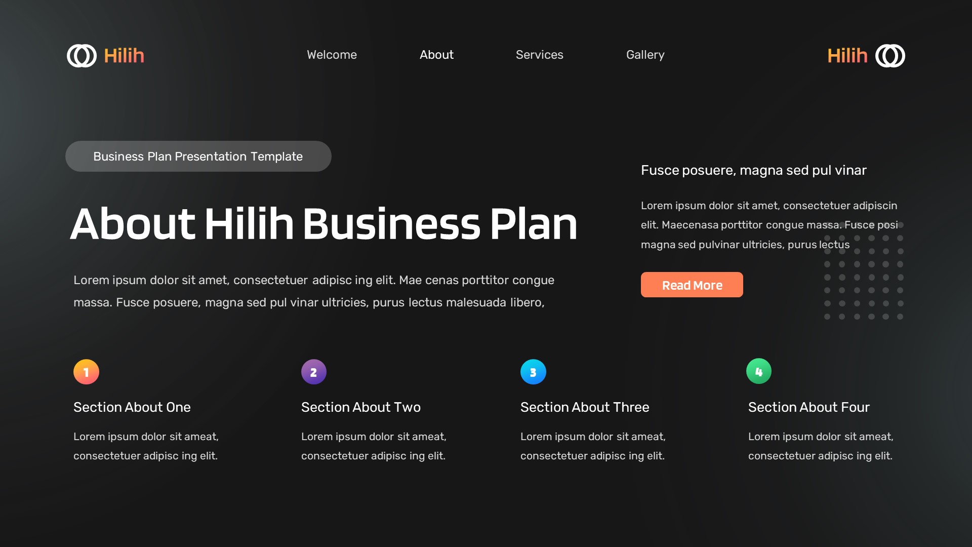 Hilih - Business Plan Powerpoint Template, Presentation Templates ...