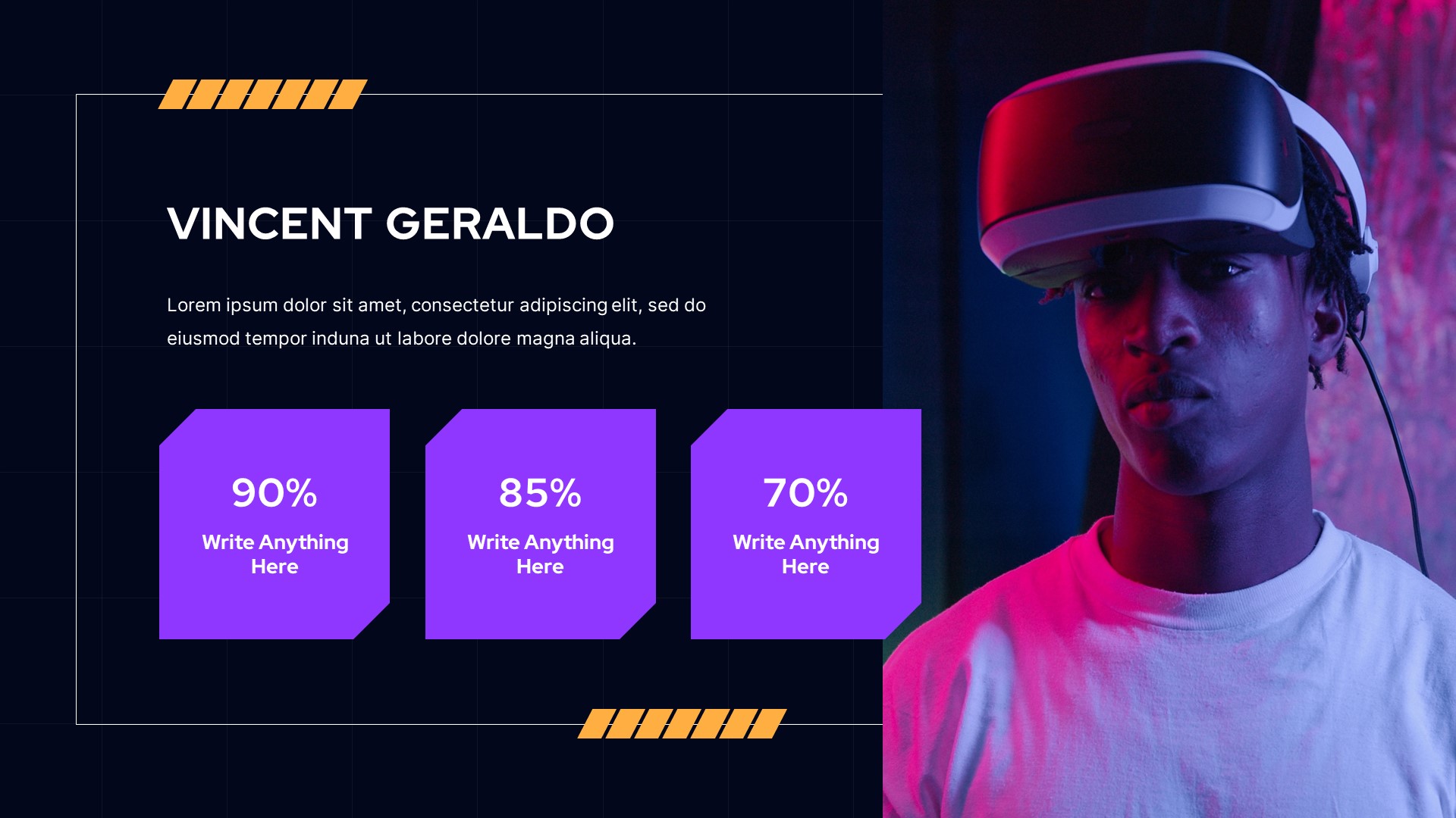 Metaverse & Virtual Reality PowerPoint Template, Presentation Templates