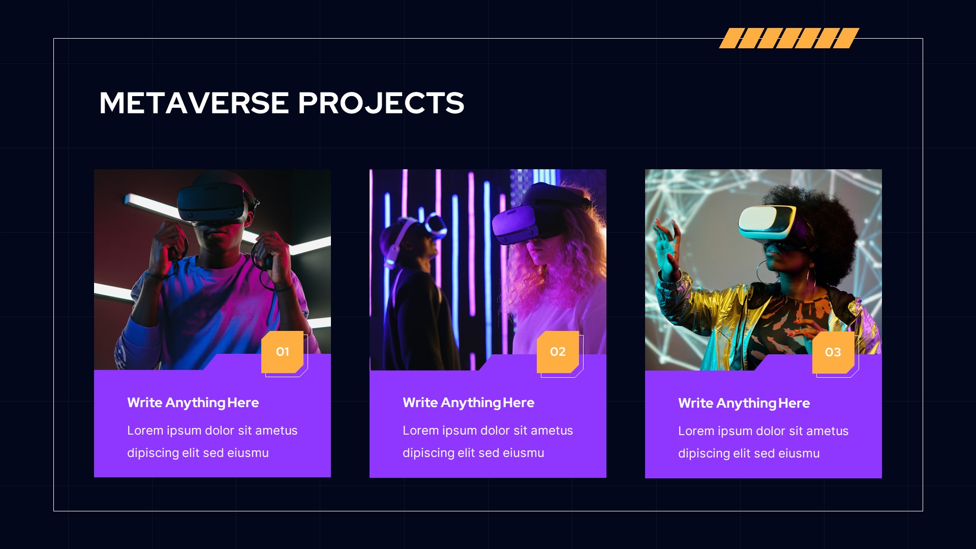 Metaverse & Virtual Reality PowerPoint Template, Presentation Templates