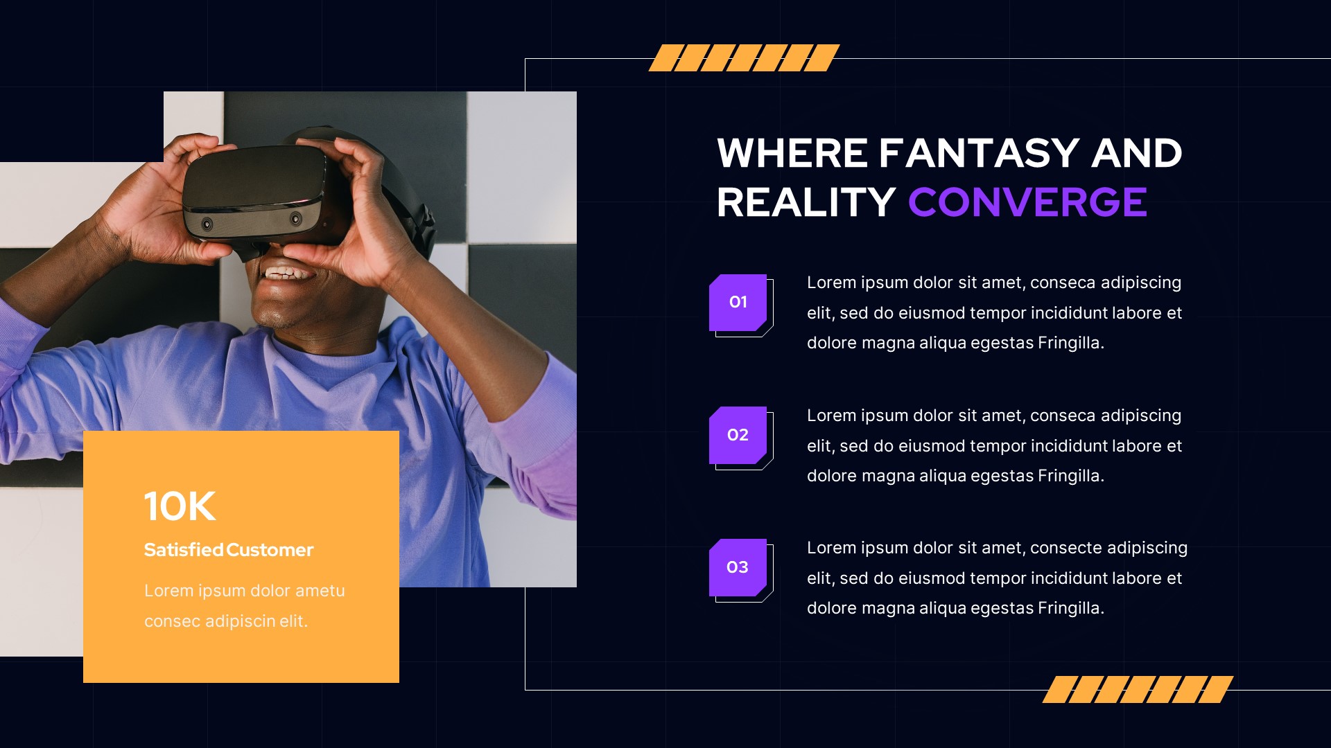Metaverse & Virtual Reality PowerPoint Template, Presentation Templates
