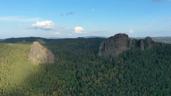 Hyperlapse of Autumn Forest and Rocky Mountains, Stock Footage | VideoHive