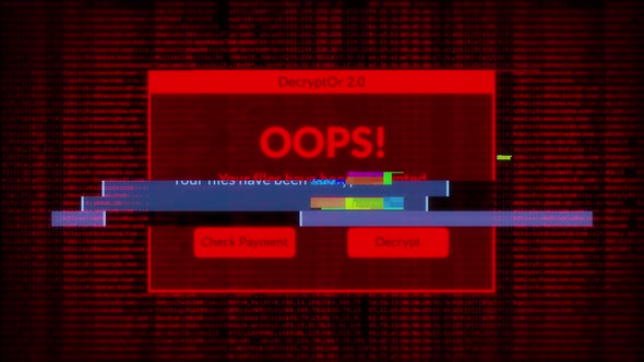 oops! you files have been encrypted computer hacker warning message ...