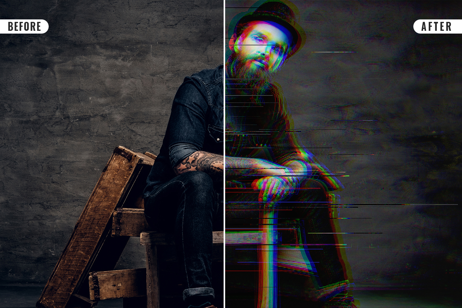 Glitch Photo Effect, Add-ons | GraphicRiver