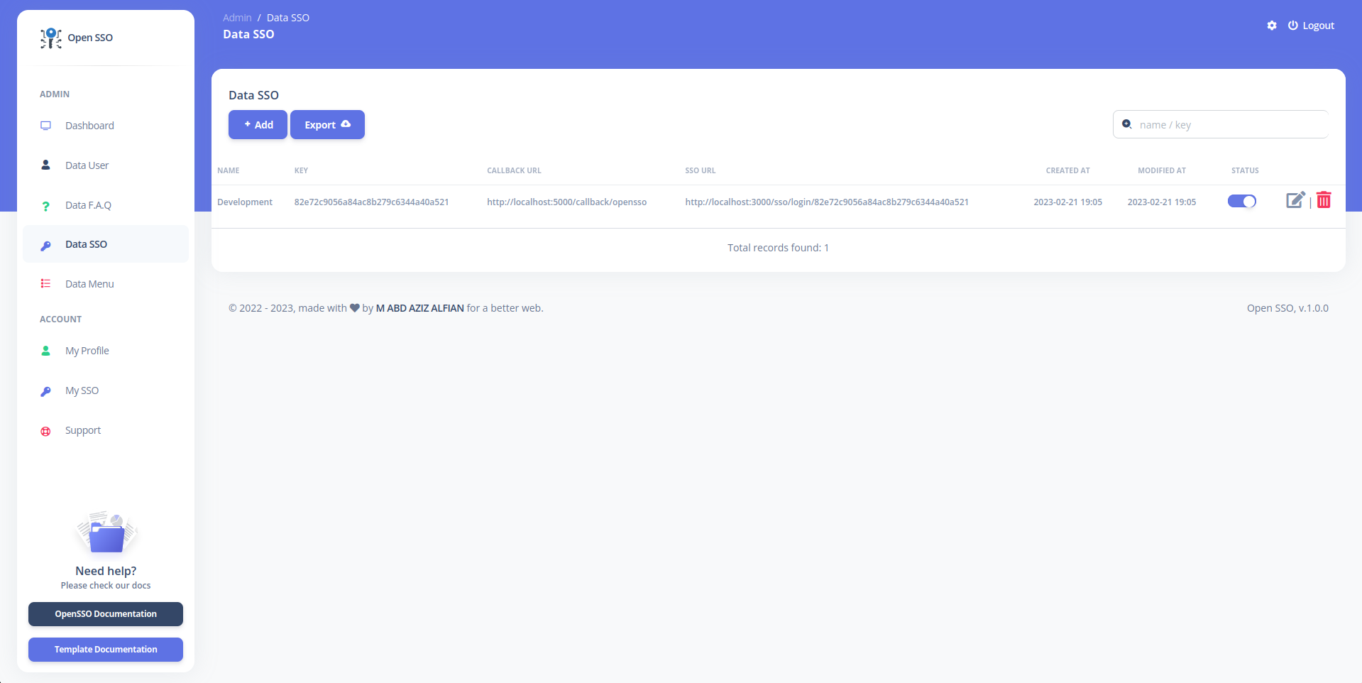 Open SSO (Single Sign On) [NodeJS] by aalfiann | CodeCanyon