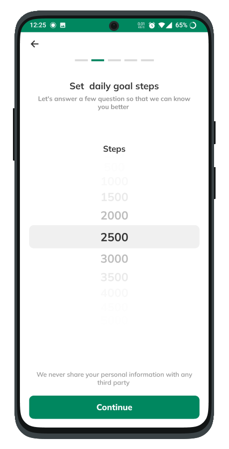 Step Counter and Calories Tracker App template in React Native | StepUp | Multi Language by ...