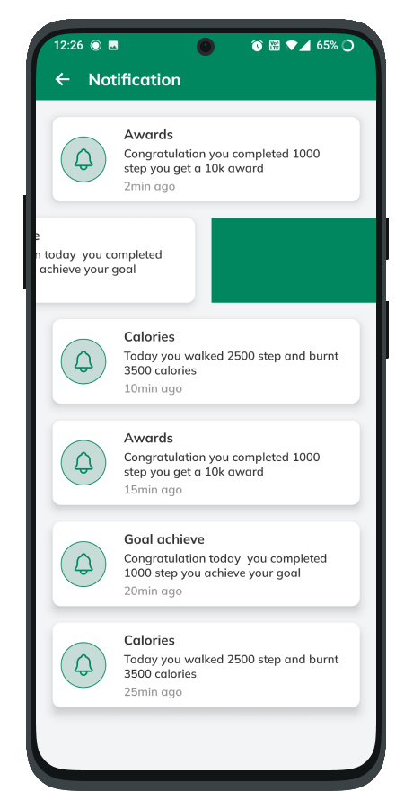 Step Counter And Calories Tracker App Template In React Native Stepup Multi Language By