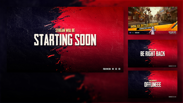 PUBG Animated Stream Overlay, After Effects Project Files | VideoHive