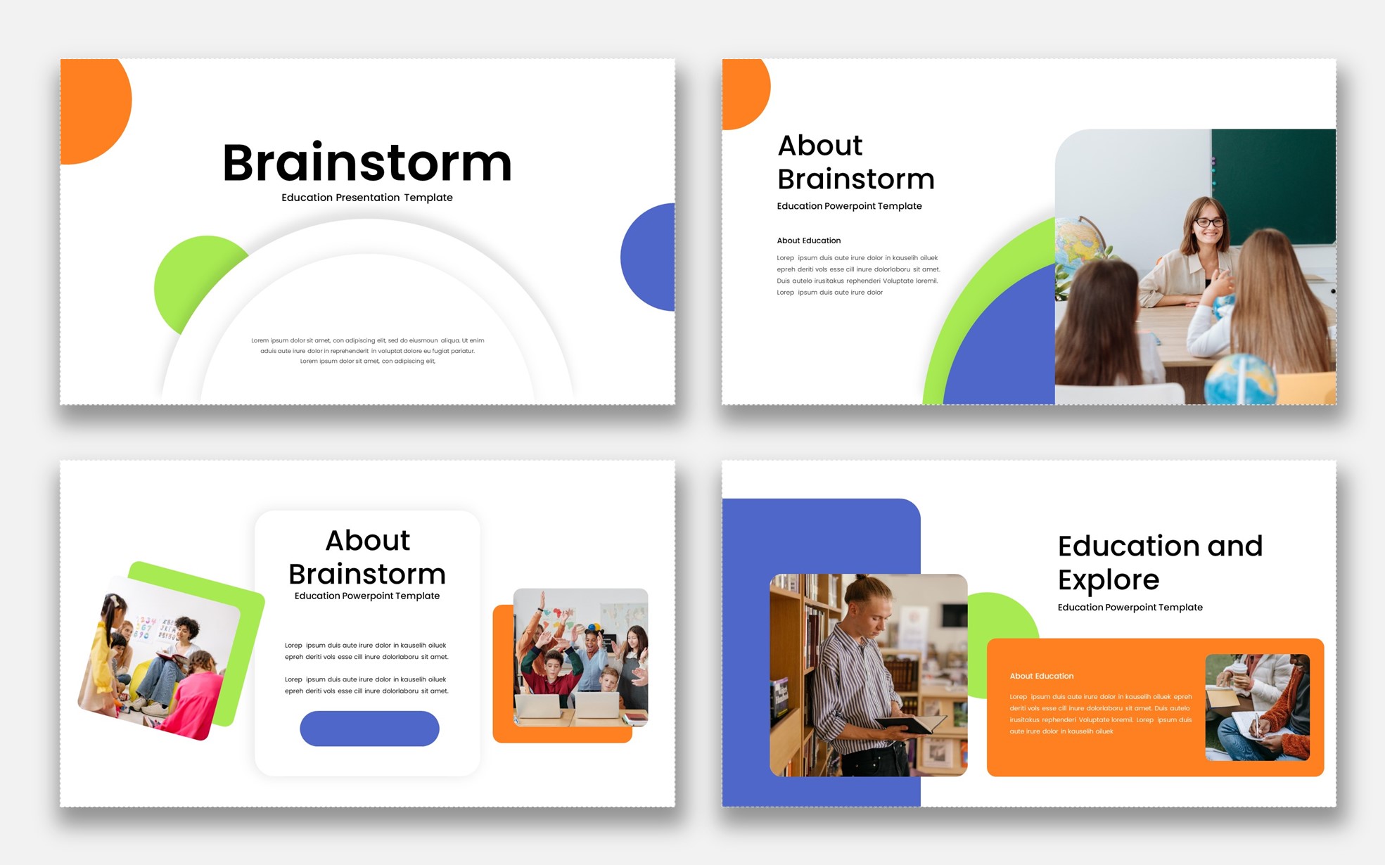 Brainstrom - Education PowerPoint Template, Presentation Templates
