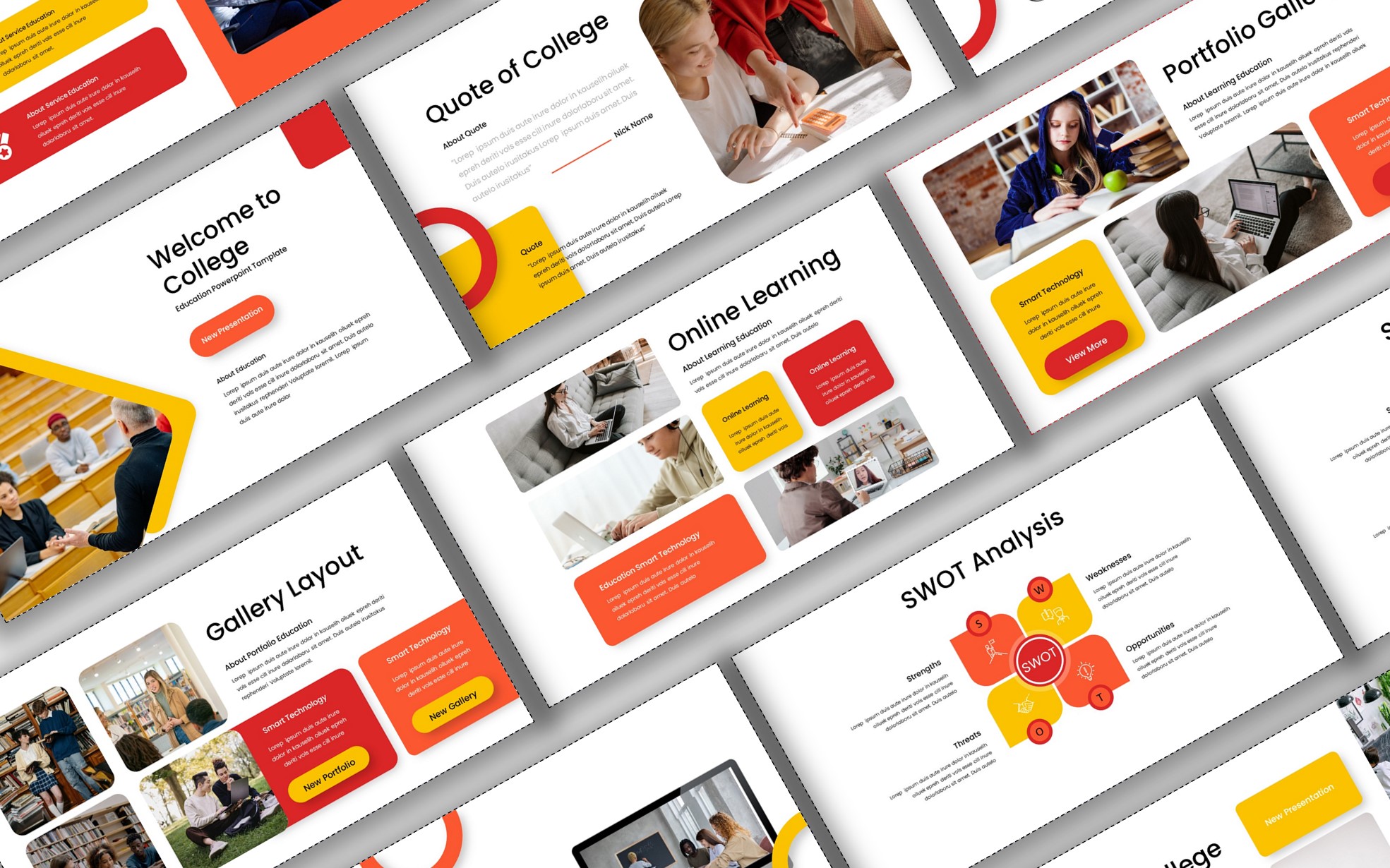 College - Education PowerPoint Template, Presentation Templates ...