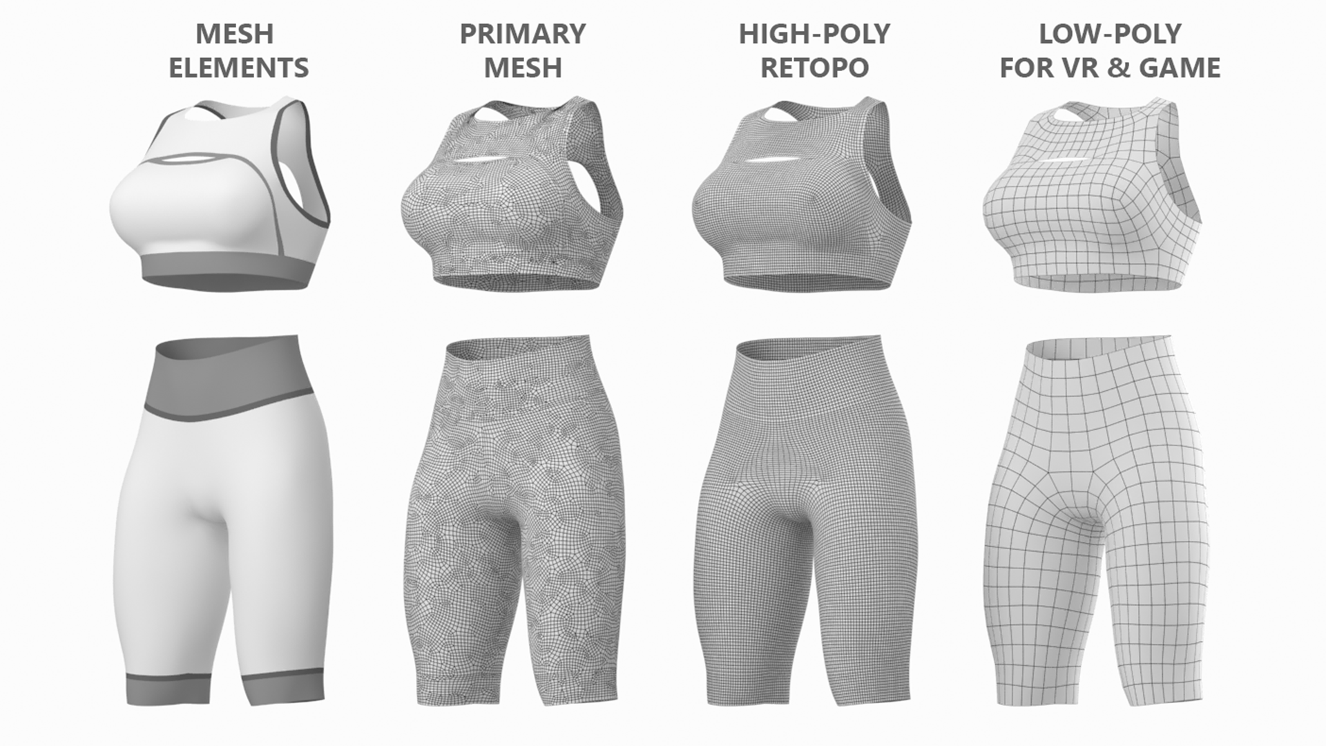 Woman Sportswear 01 Base Mesh Design Kit by valeriik | 3DOcean