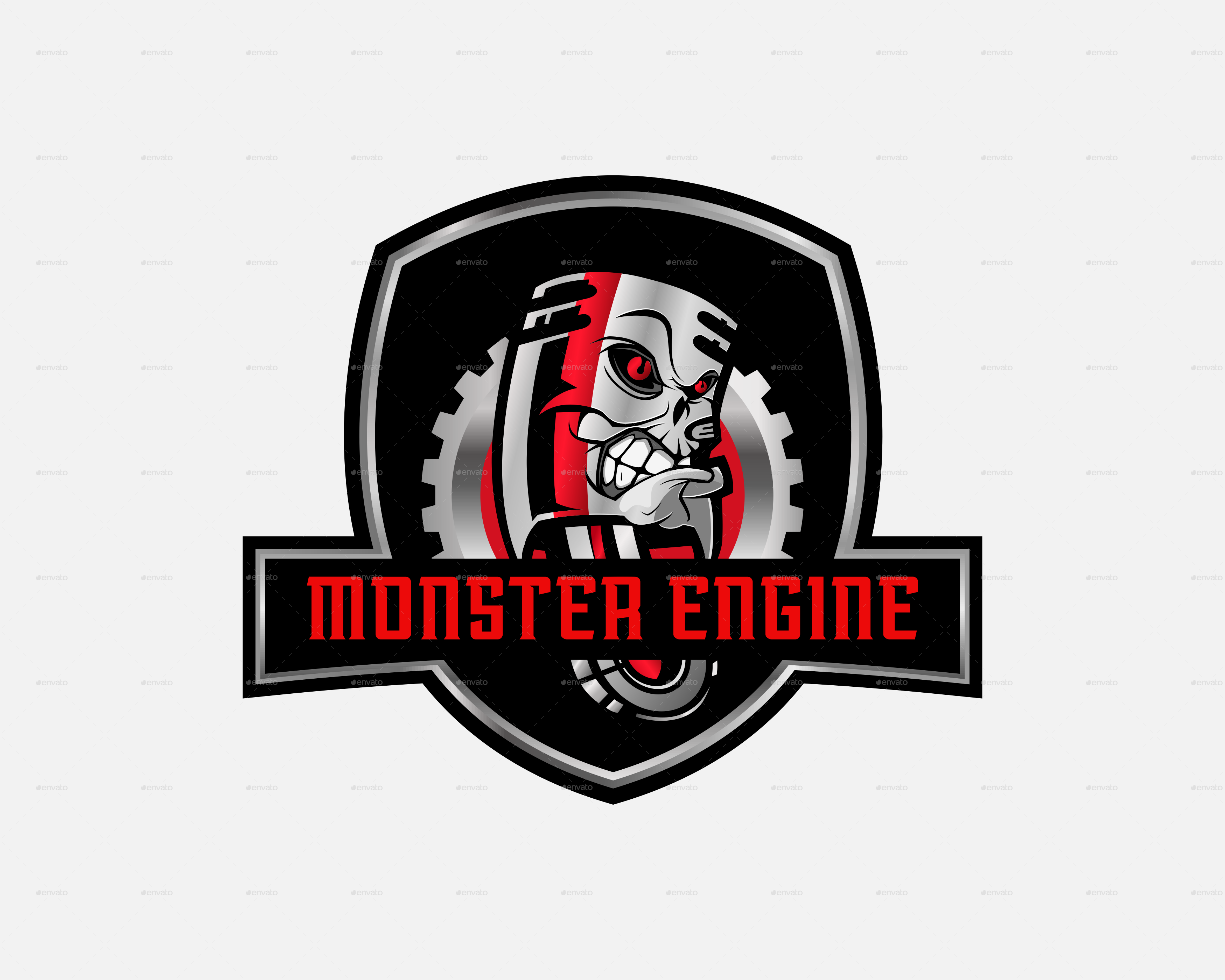 Monster Engine - Automotive logo Template, Logo Templates | GraphicRiver