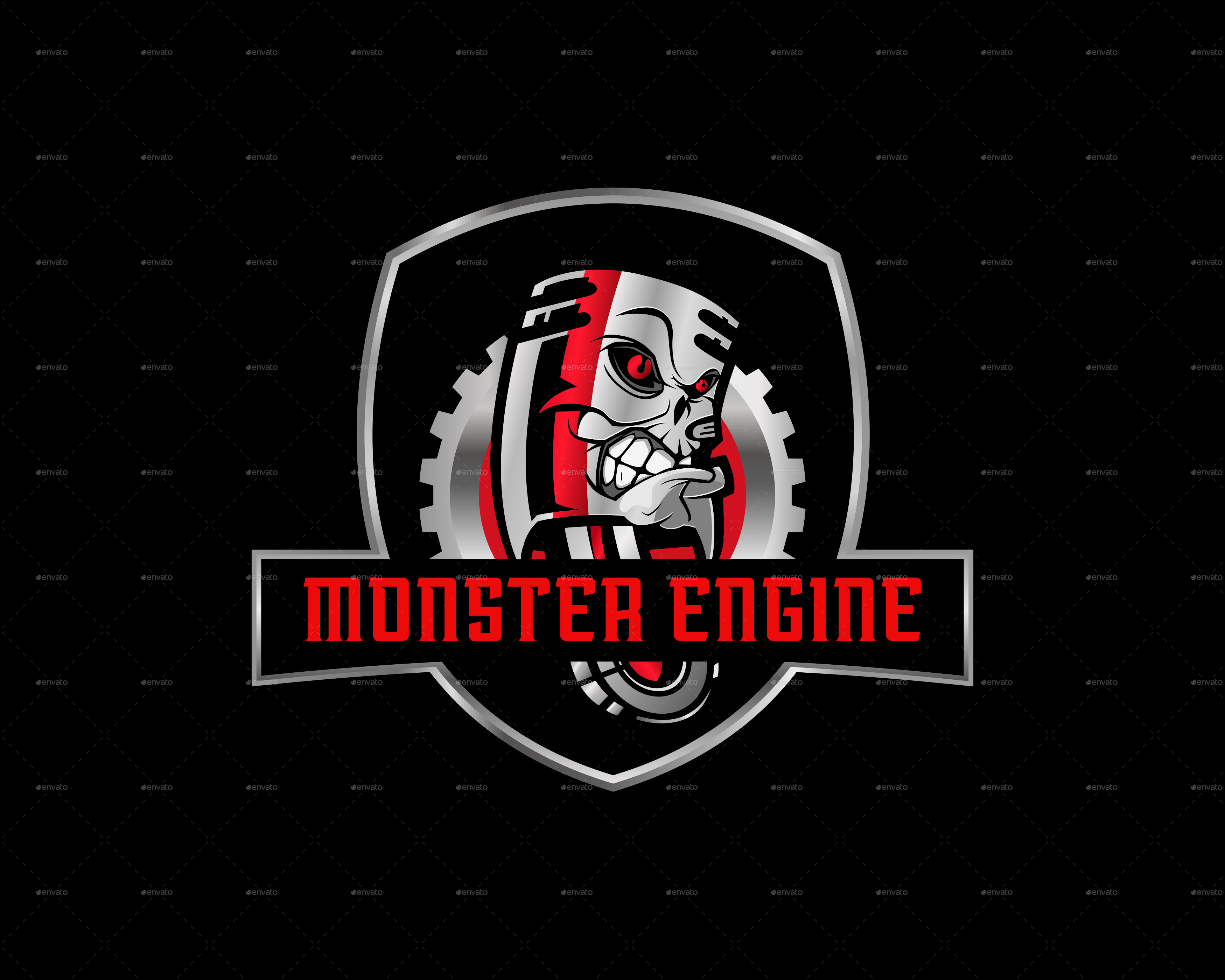 Monster Engine - Automotive logo Template, Logo Templates | GraphicRiver