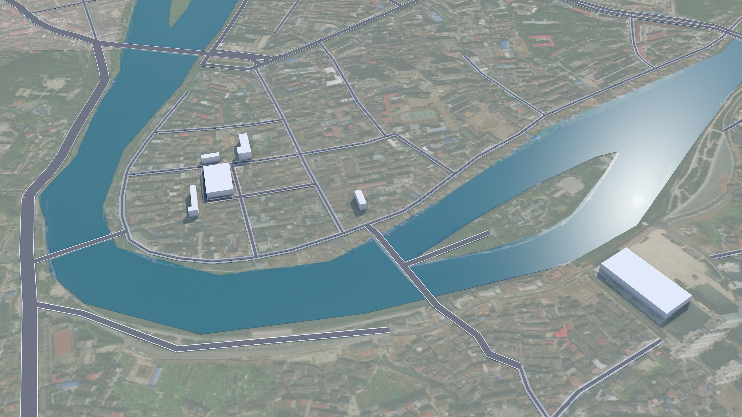 Liling city Zhuzhou Hunan China 3d model 15km by TurboCG | 3DOcean