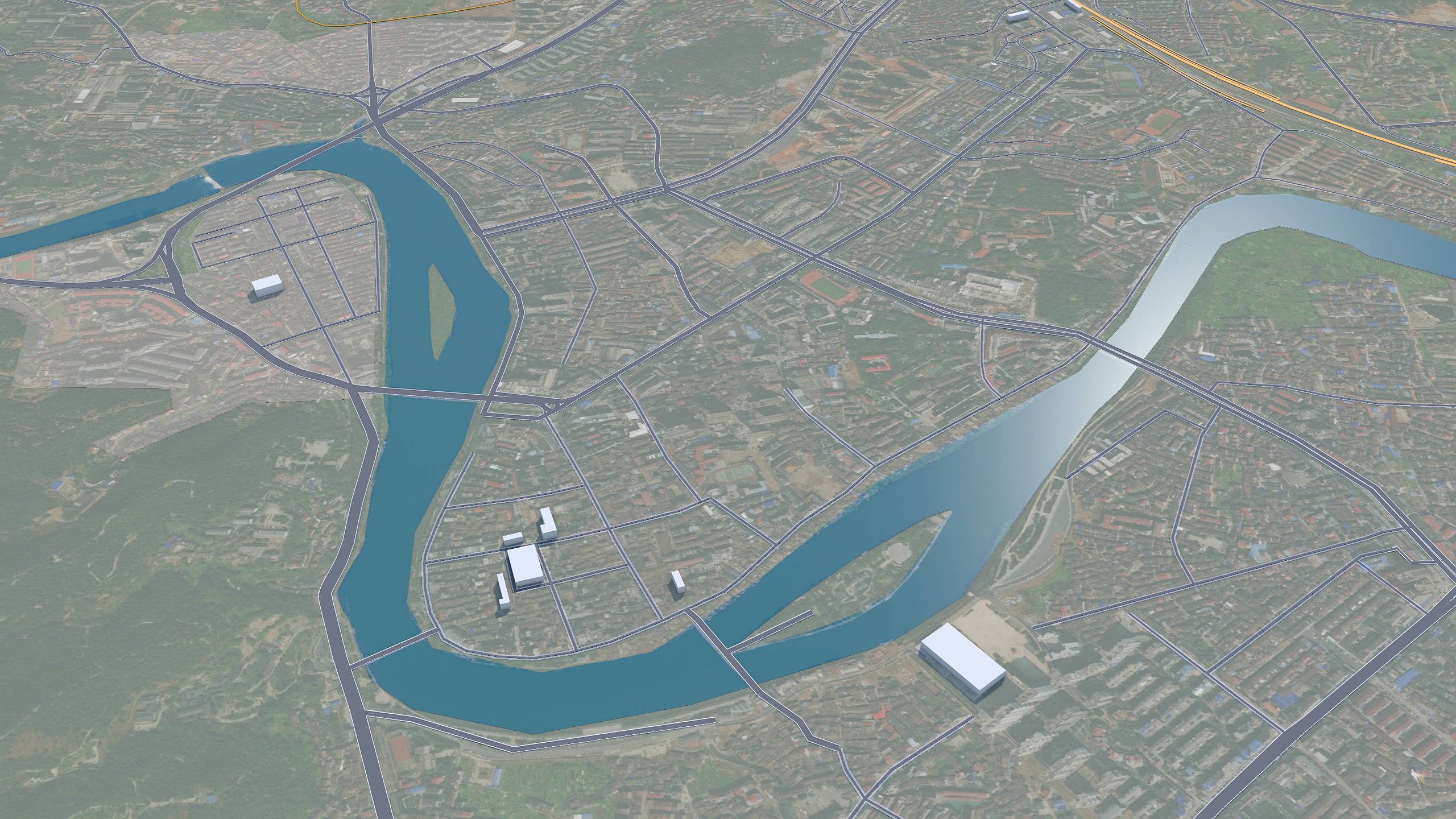 Liling city Zhuzhou Hunan China 3d model 15km by TurboCG | 3DOcean