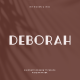 Deborah - Modern Display Typeface, Fonts | GraphicRiver