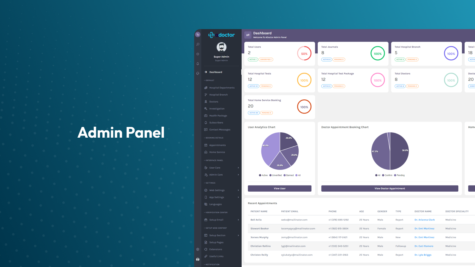 ADoctor - Hospital Doctor Booking Android and iOS App | Website | Admin ...