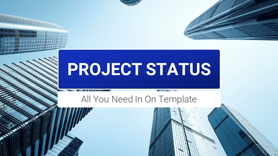 Project Status PowerPoint Presentation Template, Presentation Templates