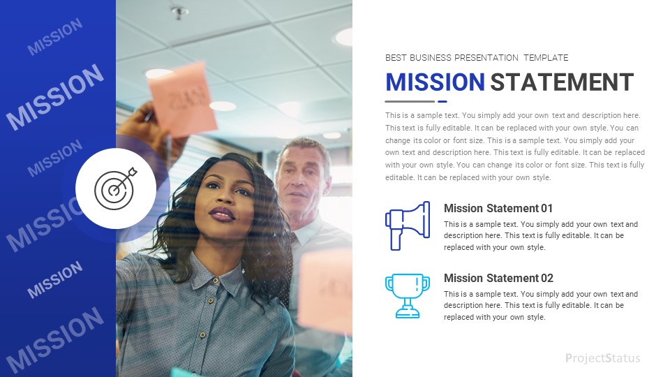 Project Status PowerPoint Presentation Template, Presentation Templates