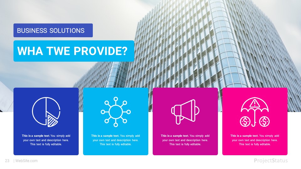 Project Status PowerPoint Presentation Template, Presentation Templates