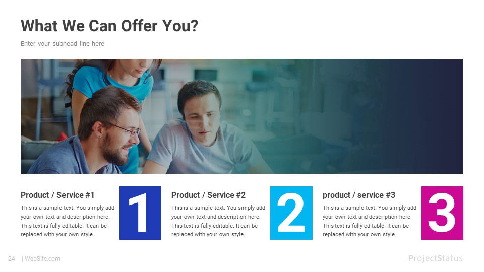 Project Status PowerPoint Presentation Template, Presentation Templates