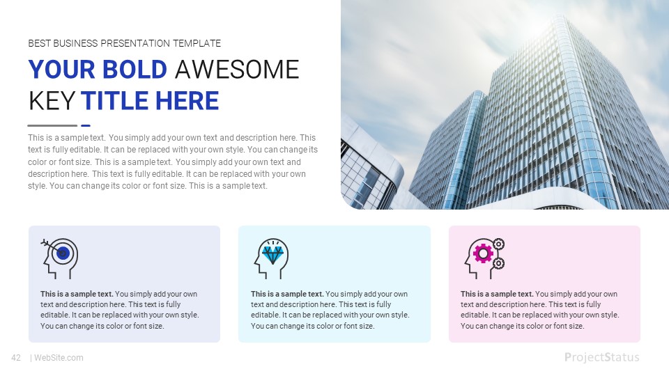 Project Status PowerPoint Presentation Template, Presentation Templates