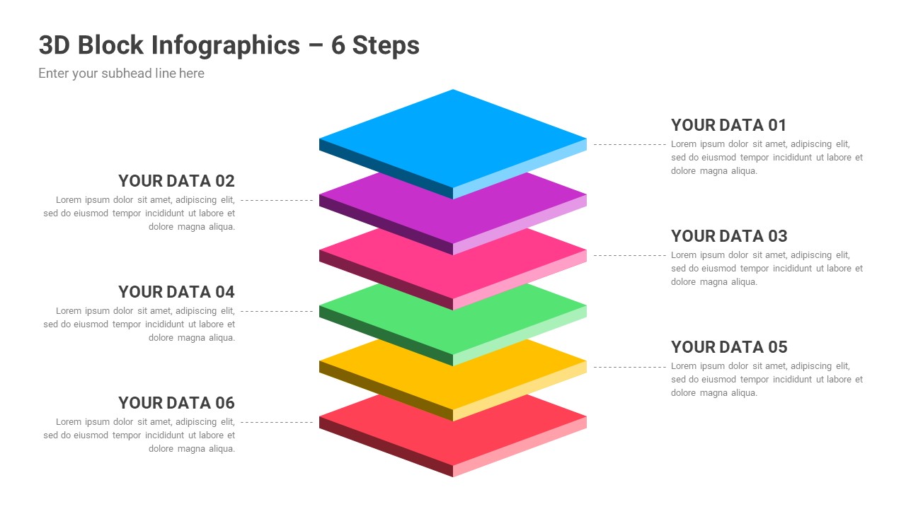 3D Layers Infographics PowerPoint Template Designs, Presentation Templates