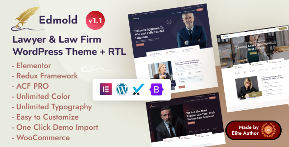 Edmold - Attorney & Law Firm WordPress Theme by EnvyTheme | ThemeForest